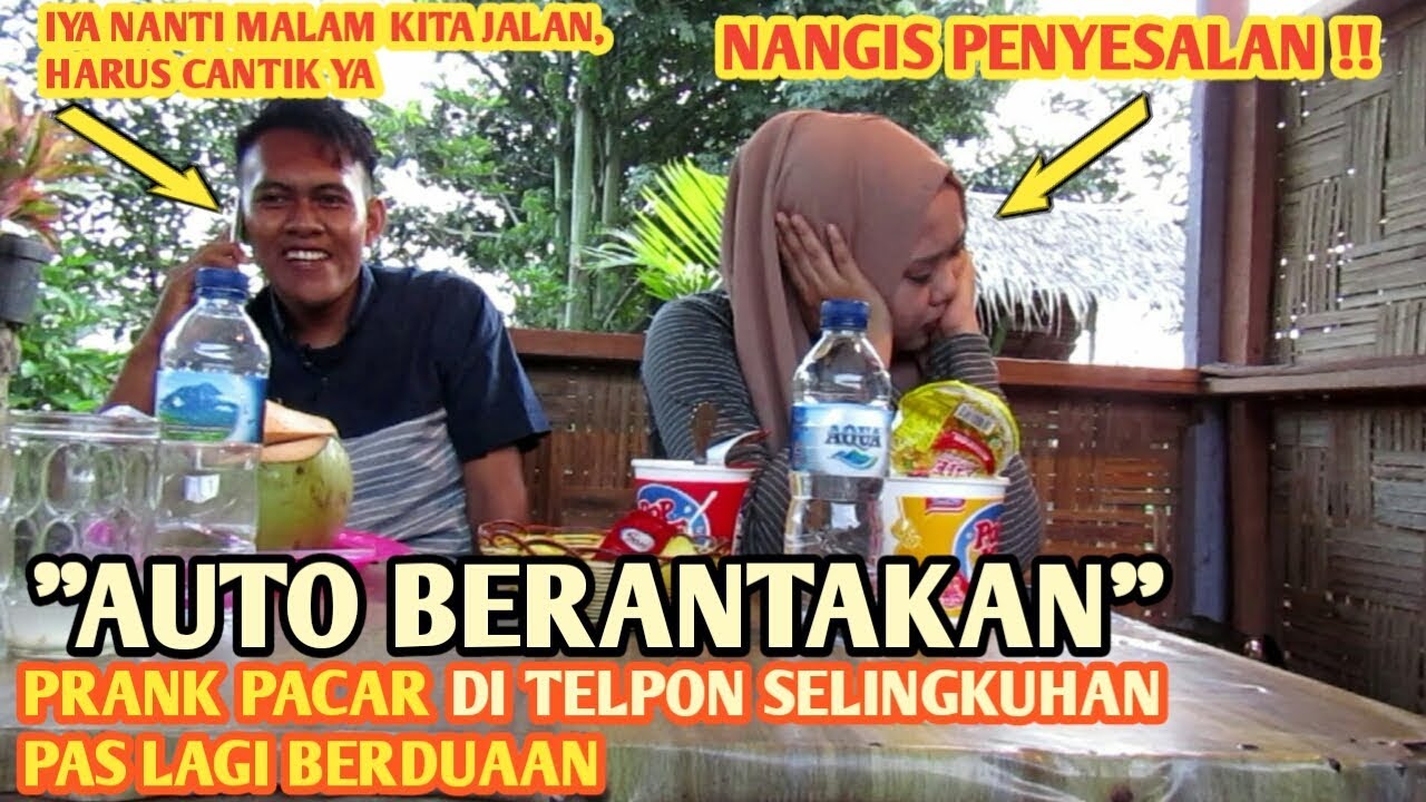 PRANK PACAR DI TELPON SELINGKUHAN PAS LAGI BERDUAAN | AUTO EMOSI - YouTube