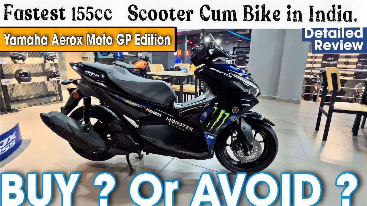 Fastest 155cc Scooter Cum Bike in India - Yamaha Aerox | Detailed ...