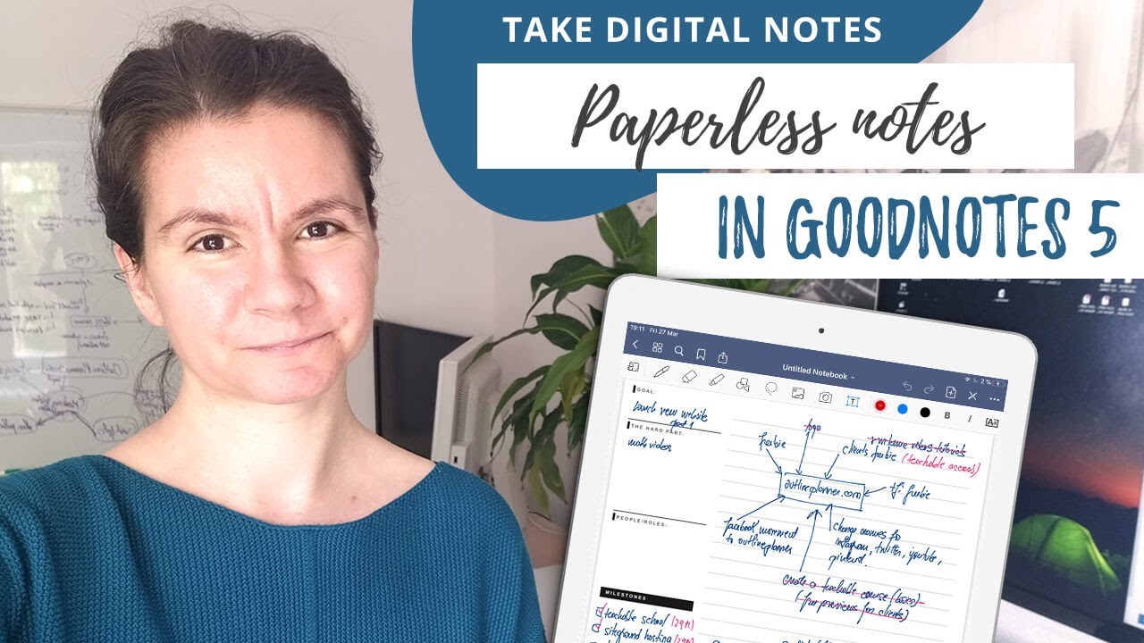 The steps to create or import your first notebook in Goodnotes 5 - YouTube