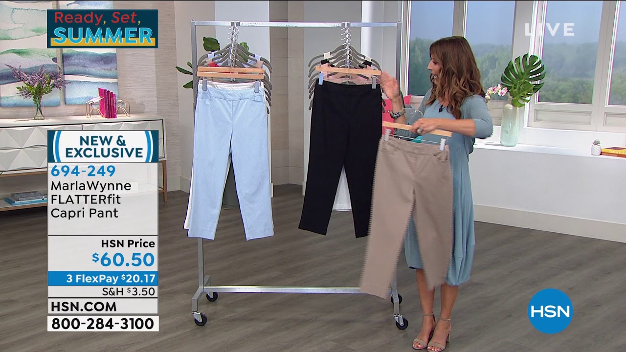 MarlaWynne FLATTERfit Capri Pant - YouTube