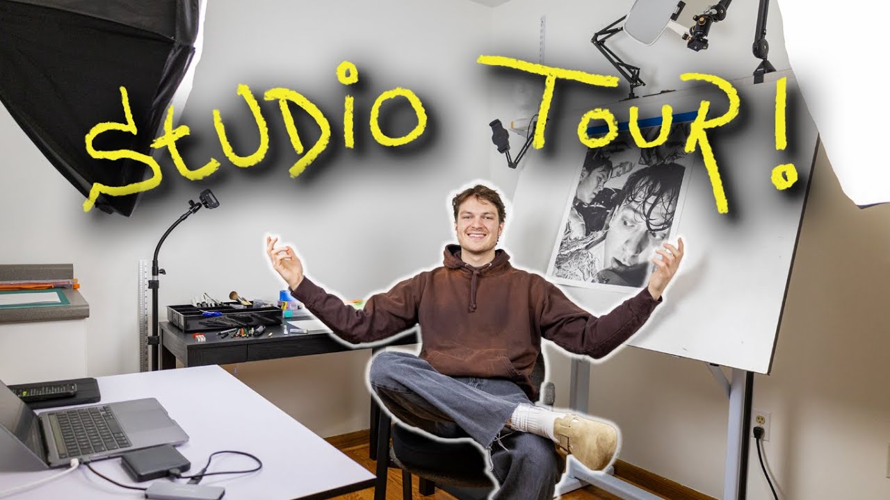 Everything a Drawer NEEDS In Their Studio! | 2024 Art Studio Tour - YouTube