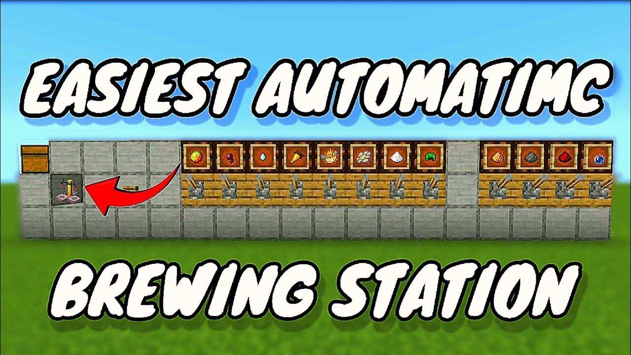 Minecraft! Easiest Automatic Brewing Station Make Any Potions in (1.20 ...