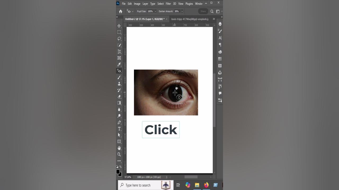 How To Remove Red Eye Using Photoshop - YouTube