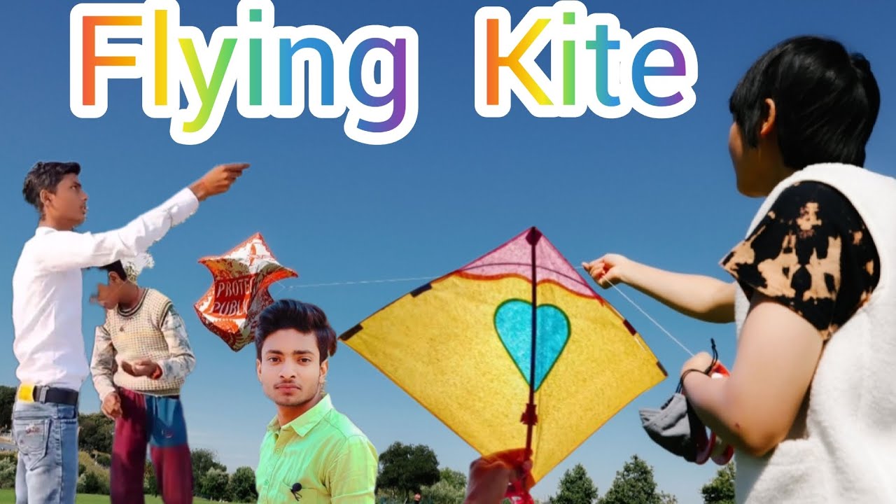 Flying kite in winter days 😂Flying Kite।sk Indian techniques Kite ...