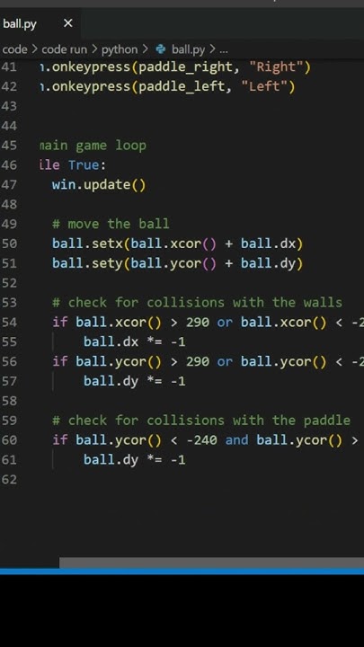 Creating Ball And Paddle Game with Python Turtle Library.😎😎😎😍 - YouTube