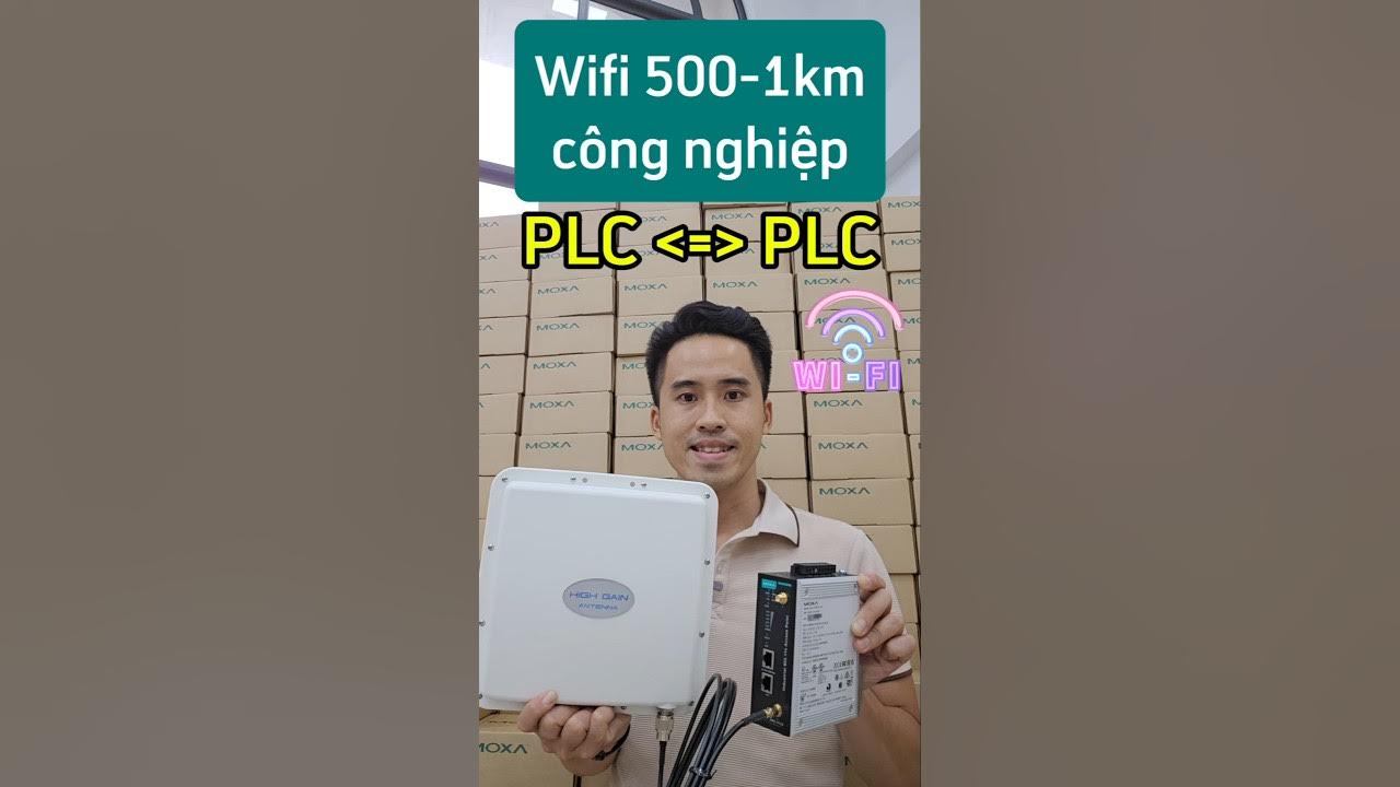 Wifi 500m đến 1km, kết nối PLC, HMI, CCTV không dây tầm xa 2.4Ghz #shorts #moxavietnam - YouTube