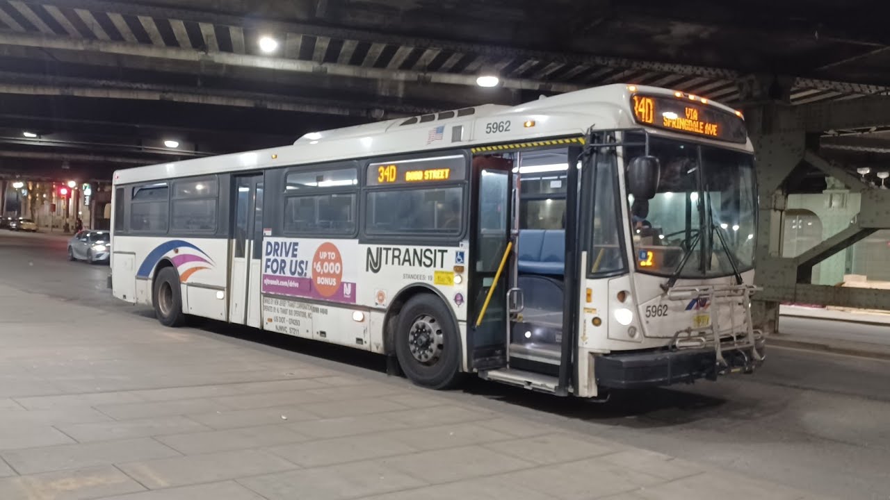 New Jersey Transit 2011 NABI 416.15 #5955 - YouTube