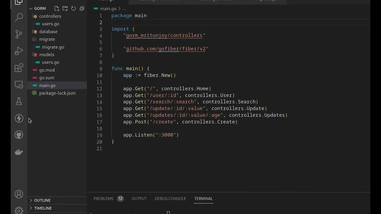 Golang Fiber Tutorial 7 Insert Record Post Method Bodyparse Gormmysql Youtube