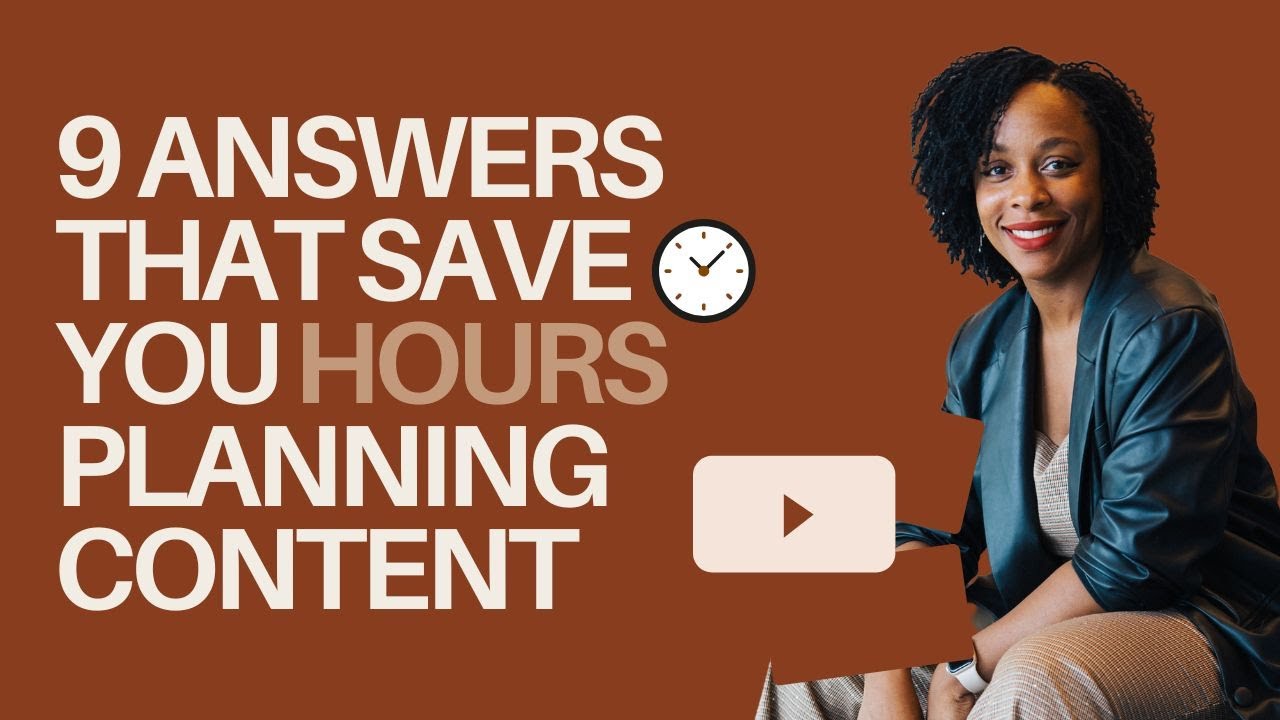 How to save time planning content as a service provider - YouTube