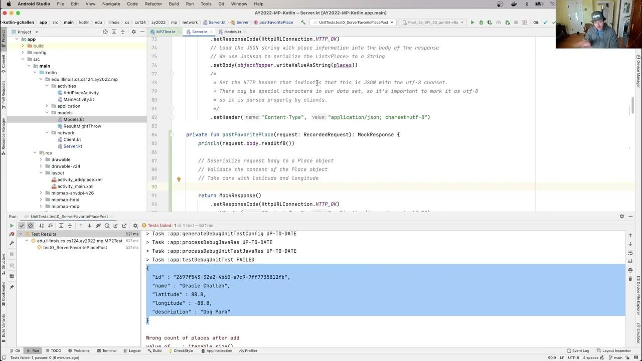 CS 124 Fall 2022: MP2 Part 0 Kotlin: Server Route Specification - YouTube