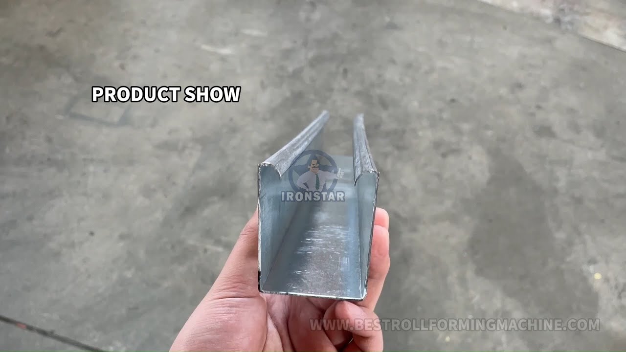 IRONSTAR Roller shutter door guide rail track roll forming machine ...