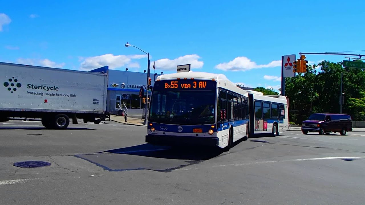 MTA New York City Bus Novabus LFSA 5786 on the Bx55 LIMITED - YouTube