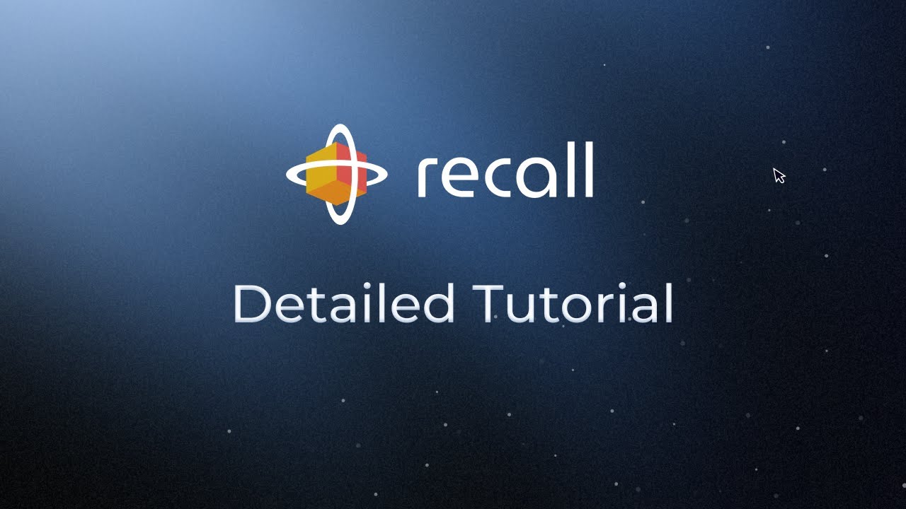 Just Launched : Detailed Recall Tutorial on our latest features - YouTube