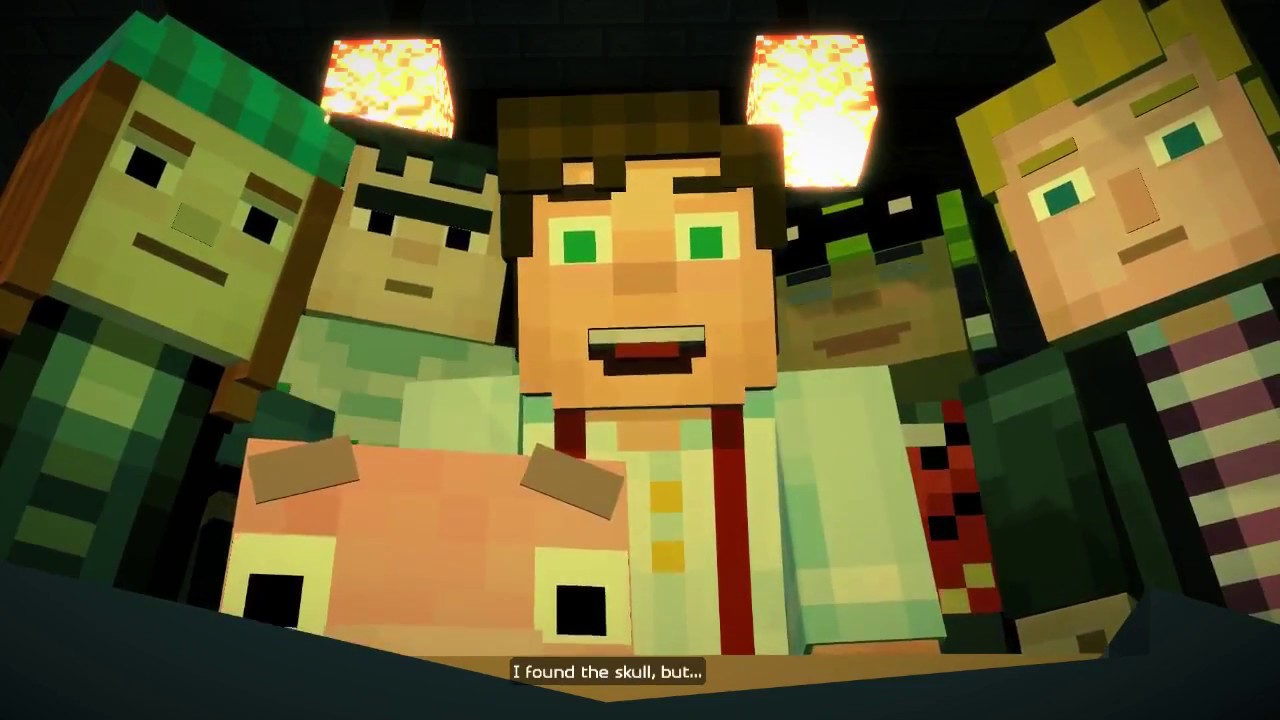 Minecraft story mode EPISODE 1 - The order of the stone - Part 2 (First ...