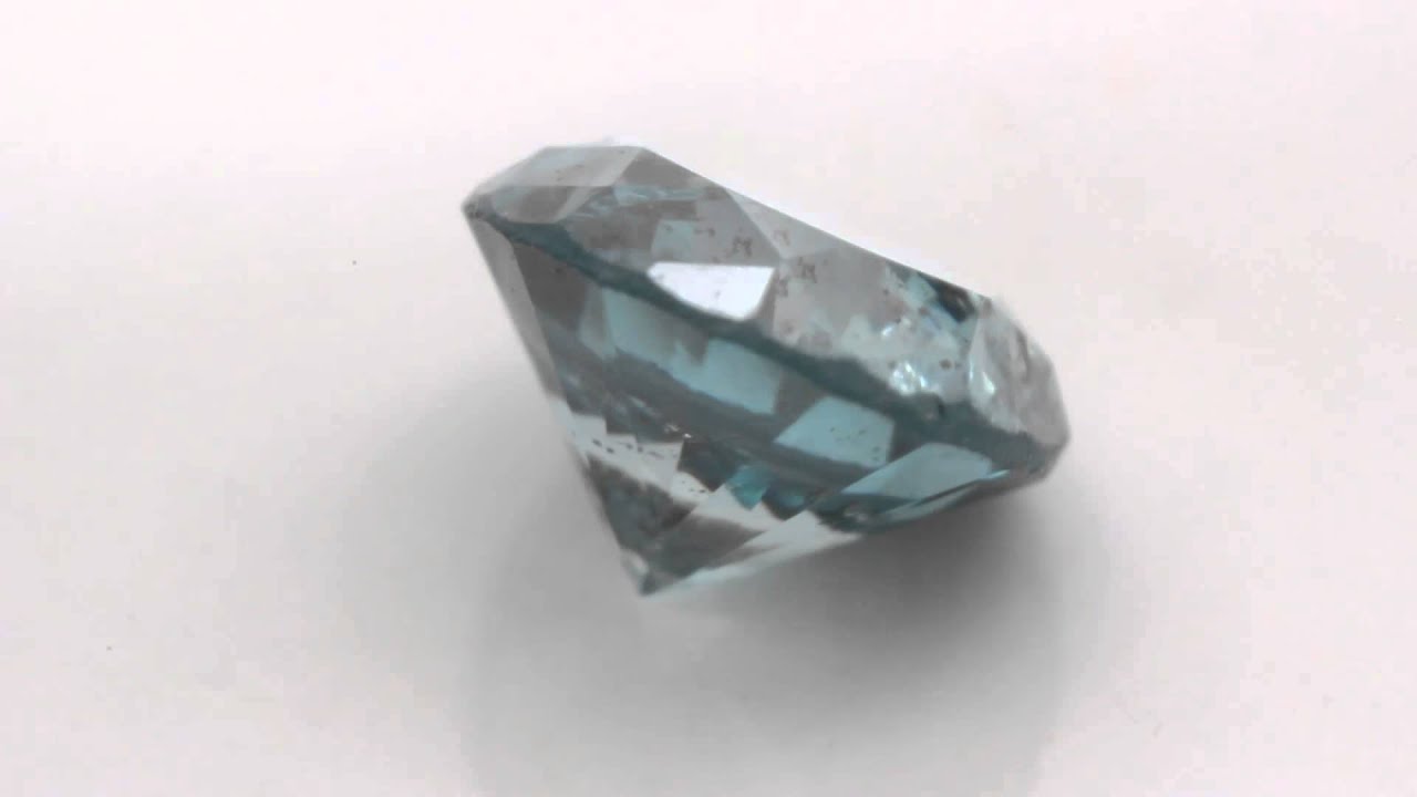 0.08 ctw I1 Clarity Teal Blue Color Loose Round Diamond http://www ...