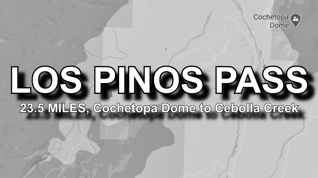 Los Pinos Pass: The Whole Road, 23.5 Miles Cochetopa Dome to Cebolla ...