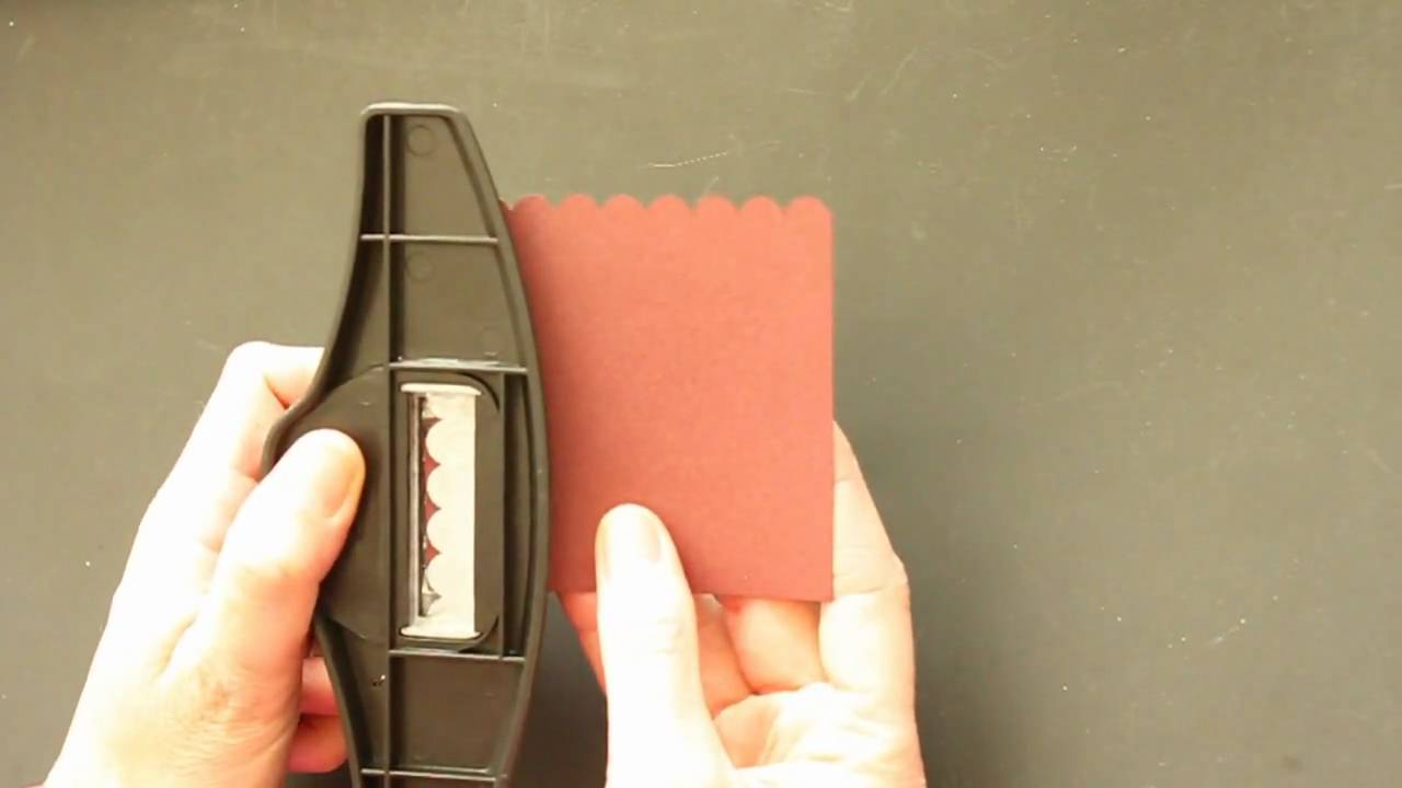 Scallop Edge Rectangle with Scallop Edge Punch - YouTube