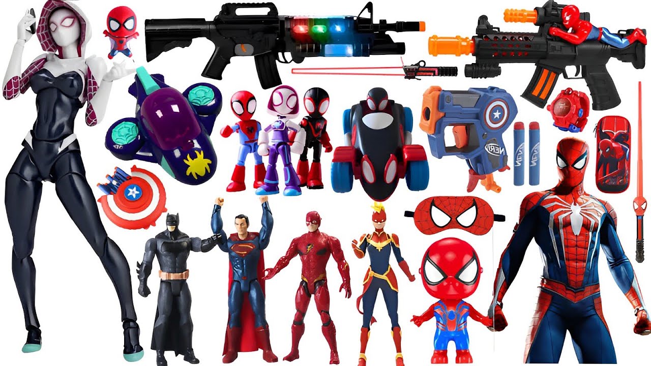 Spider-man Pop Toy series Unbox, Marvel Hero toy set, Spider-Man action ...