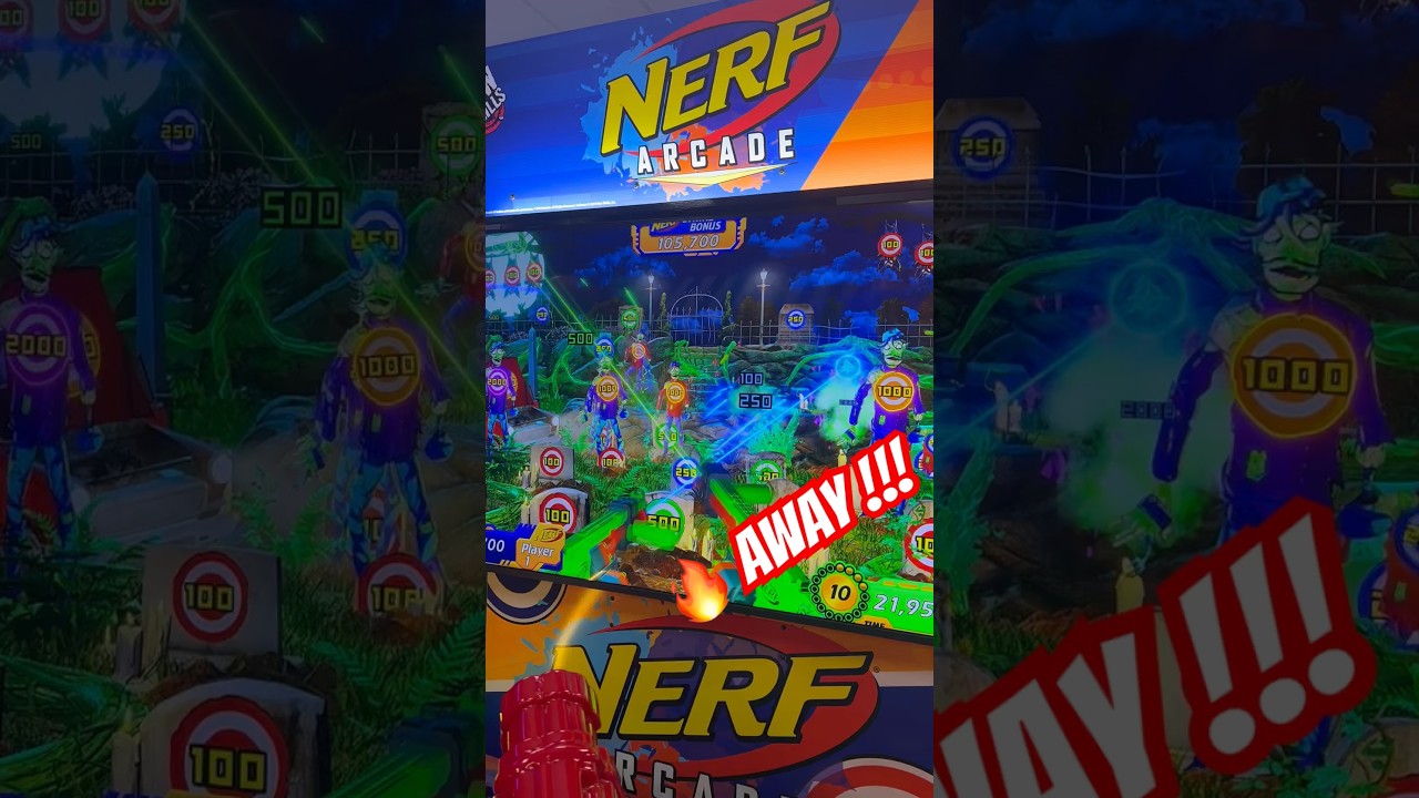 Nerf Arcade. Little ones love this shooting game at the Arcade. ️ - YouTube