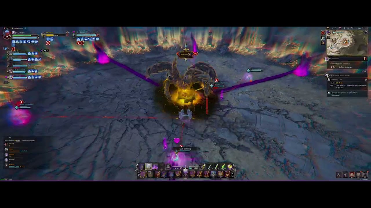 Throne and Liberty - Death Elemental Shakarux full fight 3500 Tank POV ...