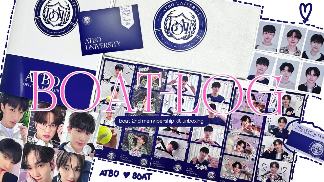 boat 2nd membership kit unboxing | ATBO | 보트로그 |BOATLOG|에이티비오 멤버쉽 키트 ...