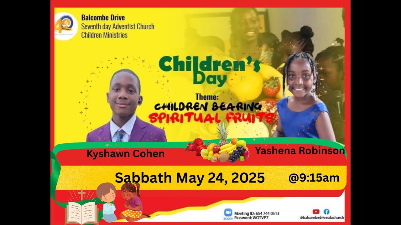 Balcombe Drive SDA || Sabbath AM Service || Children's Day || MAY 24 ...