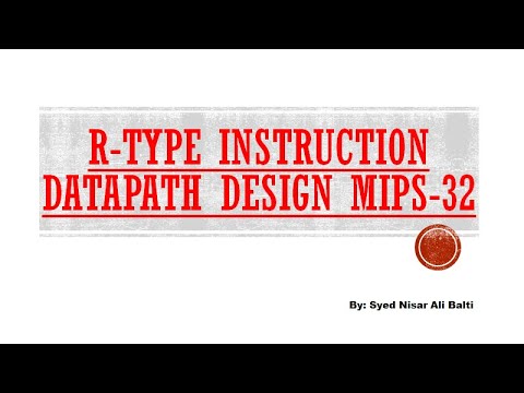 Datapath Design 04: R-type instruction Datapath Design - YouTube