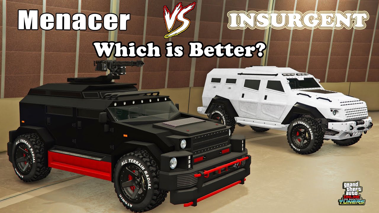 Menacer VS Insurgent | GTA V Online | Car Comparison | WHICH TO BUY ...