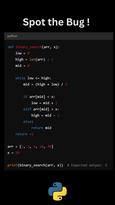 Spot the Bug Challenge #python #shorts #trending #viral #youtubeshorts #youtube - YouTube