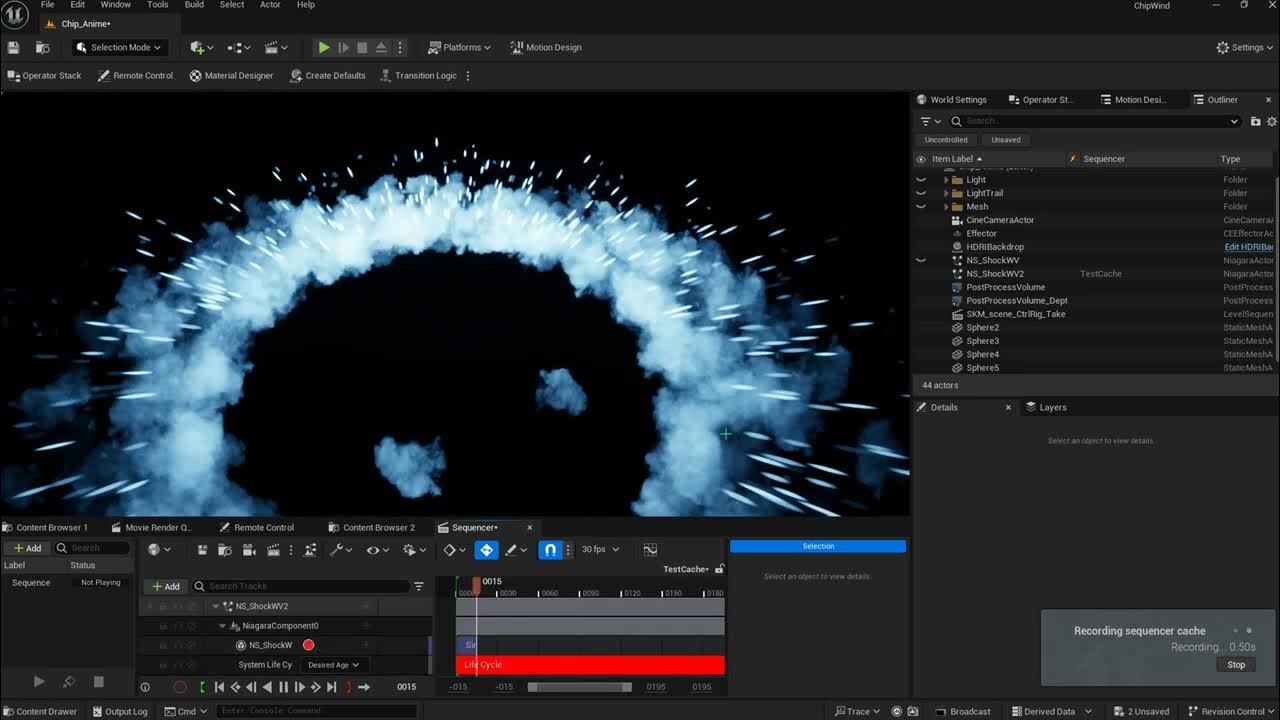 Unreal Engine 5 Cache Niagara in Sequencer - YouTube