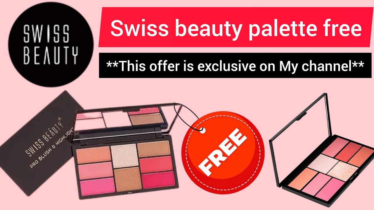 Swiss Beauty Blush & Highlighter palette free😍🔥|| Swiss beauty loot ...