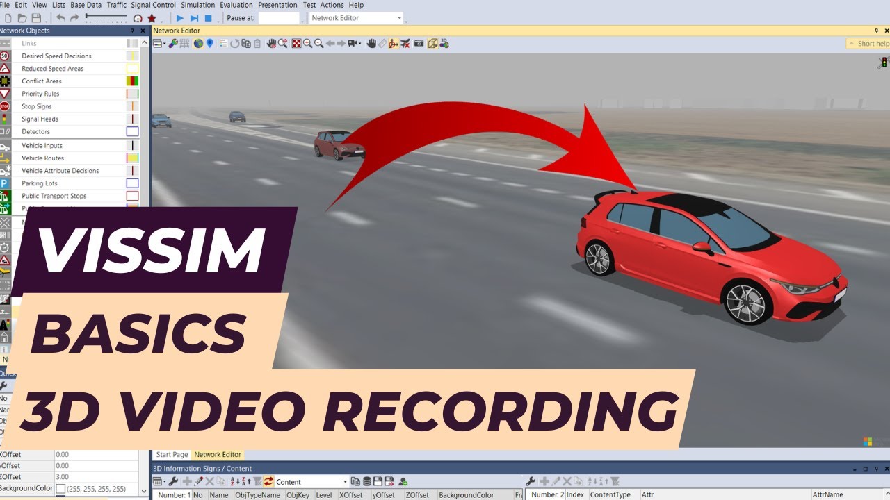 Vissim Tutorial - How to record 3D videos - YouTube