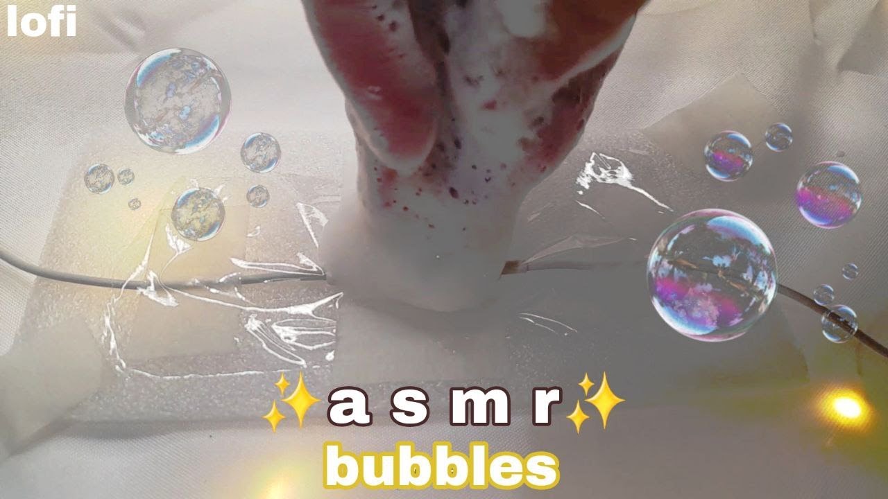 foam bubbles ASMR lofi | asmr | tingly asmr | EARPHONES ASMR - YouTube
