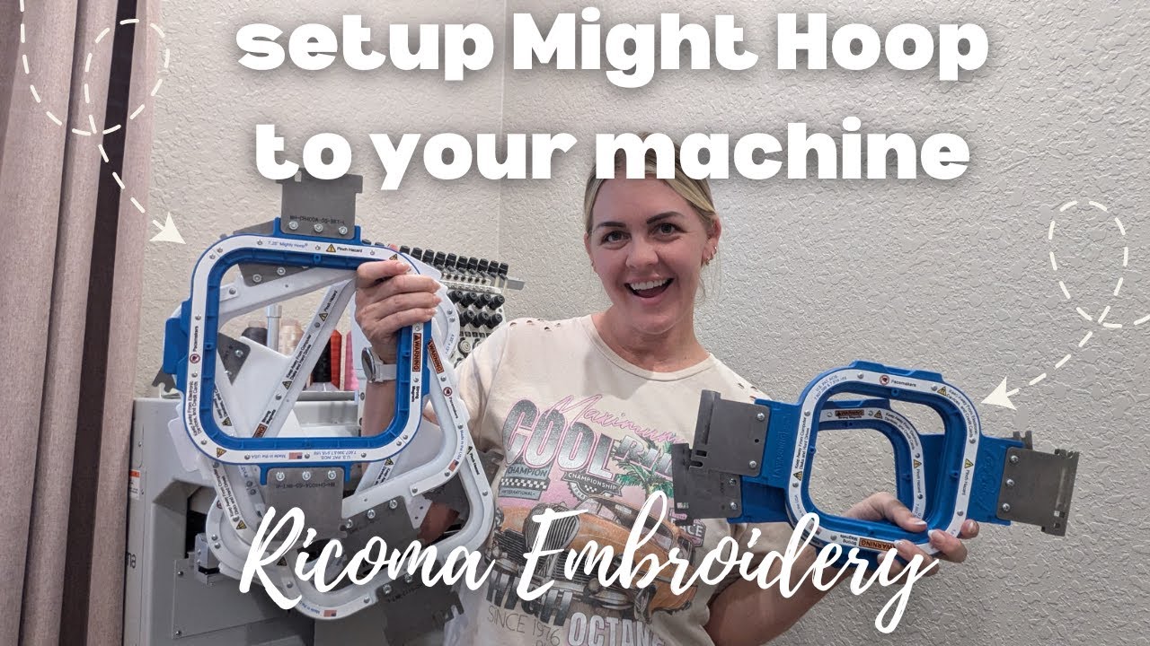 SETUP YOUR MIGHTY HOOP TO YOUR MACHINE | EMBROIDERY, RICOMA MT1501 ...