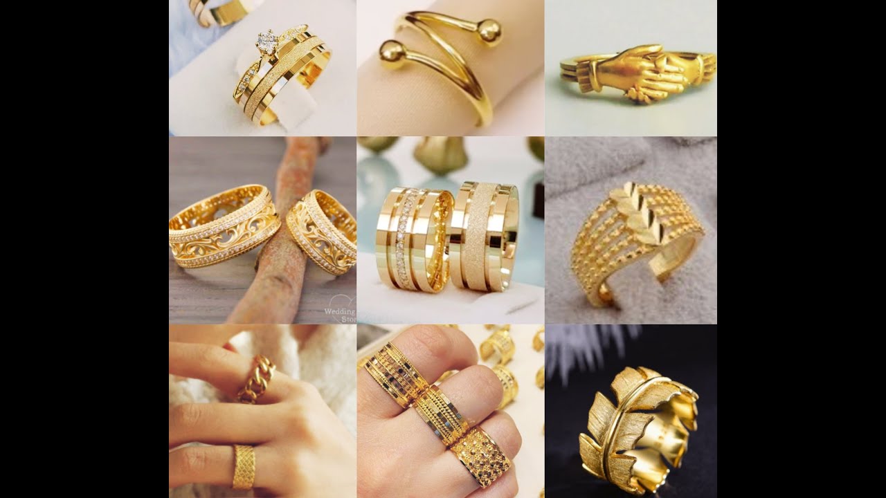 latest casual lightweight ring designs 2022 couples wedding/engegment ...