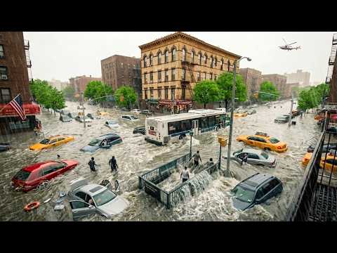 New York City is Underwater! Flooding Swept Away Cars in Brooklyn and Queens,  People Trapped