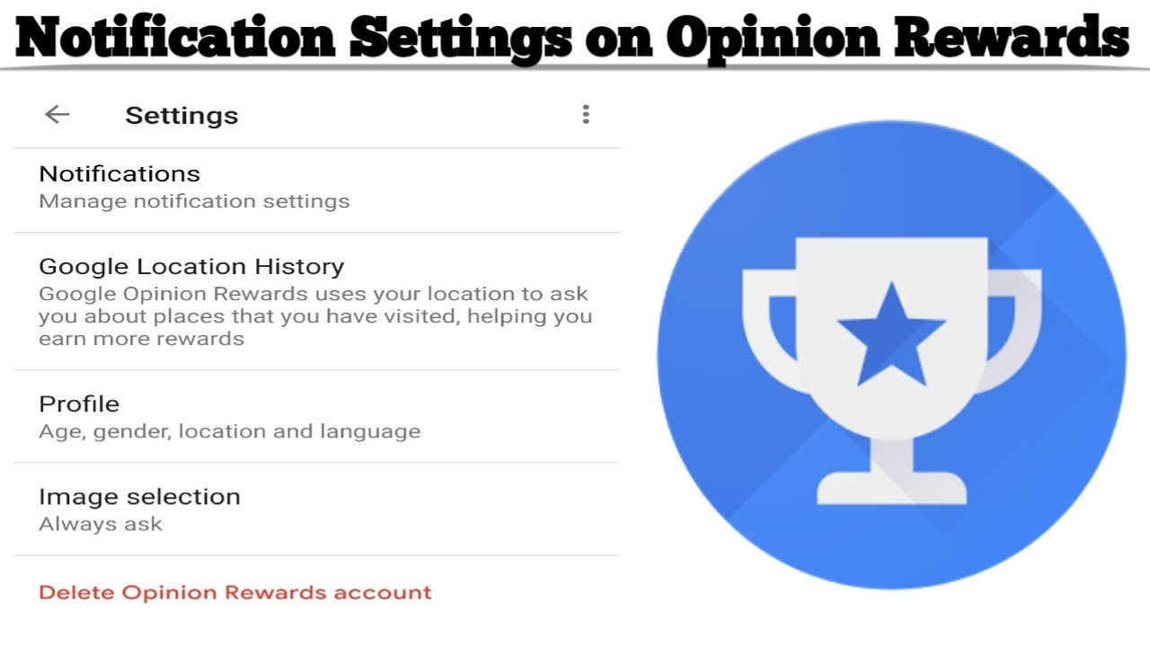 How to Enable or Disable Notifications on Google Opinion Rewards ...