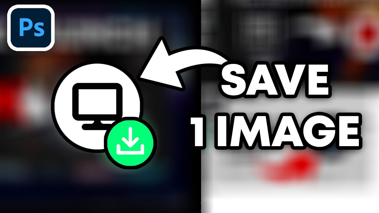 How To Export 1 Image From Photoshop | Quick & Easy - YouTube
