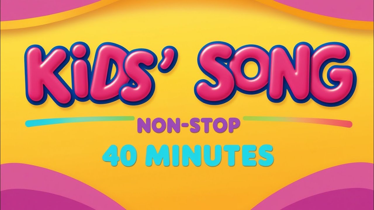 40 Minutes Non-stop Kids' Songs With Lyric | Kiddos Nursery Rhymes | 4K ...