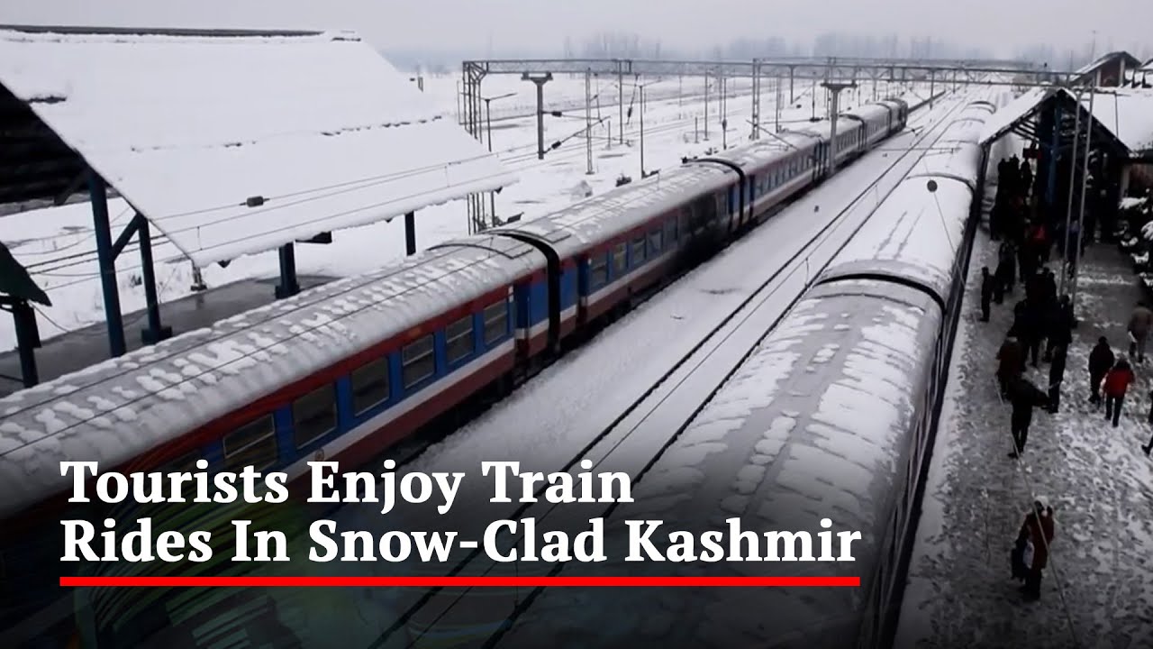 Train Rides In Snow-Clad Kashmir A Hit With Tourists - YouTube