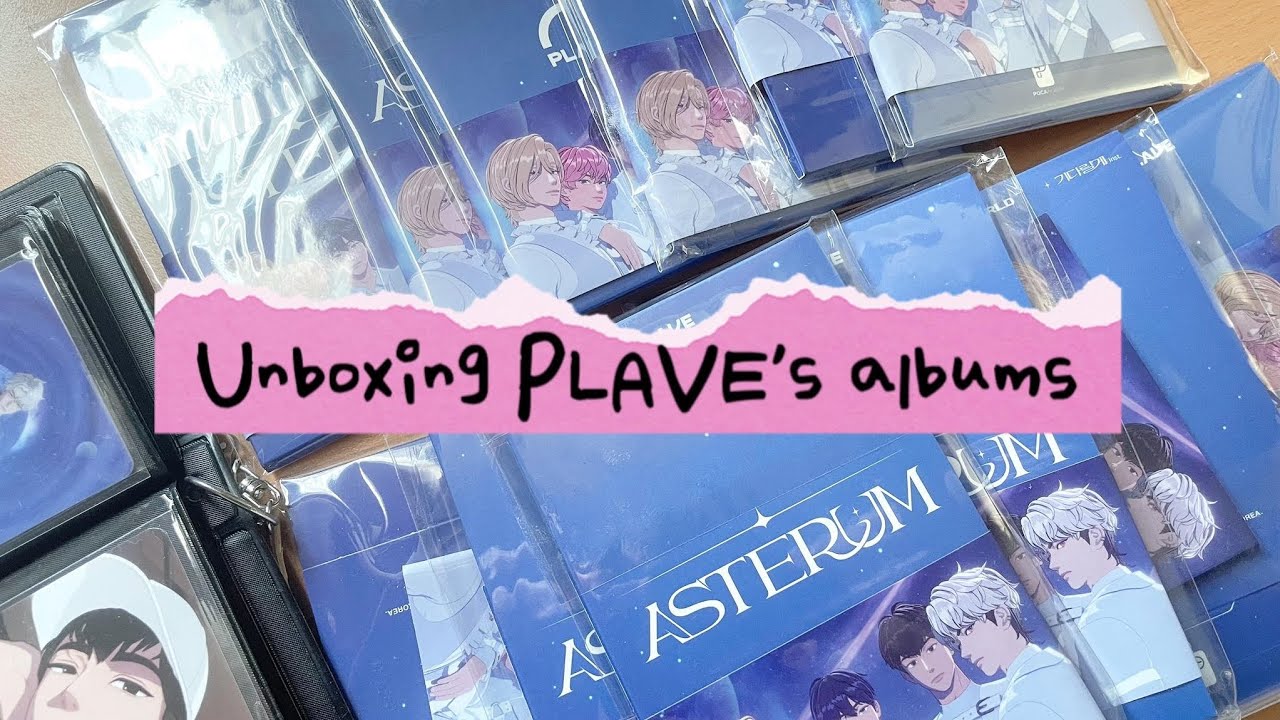 Vlog | Unboxing 7 PLAVE albums and pre-order benefits - YouTube