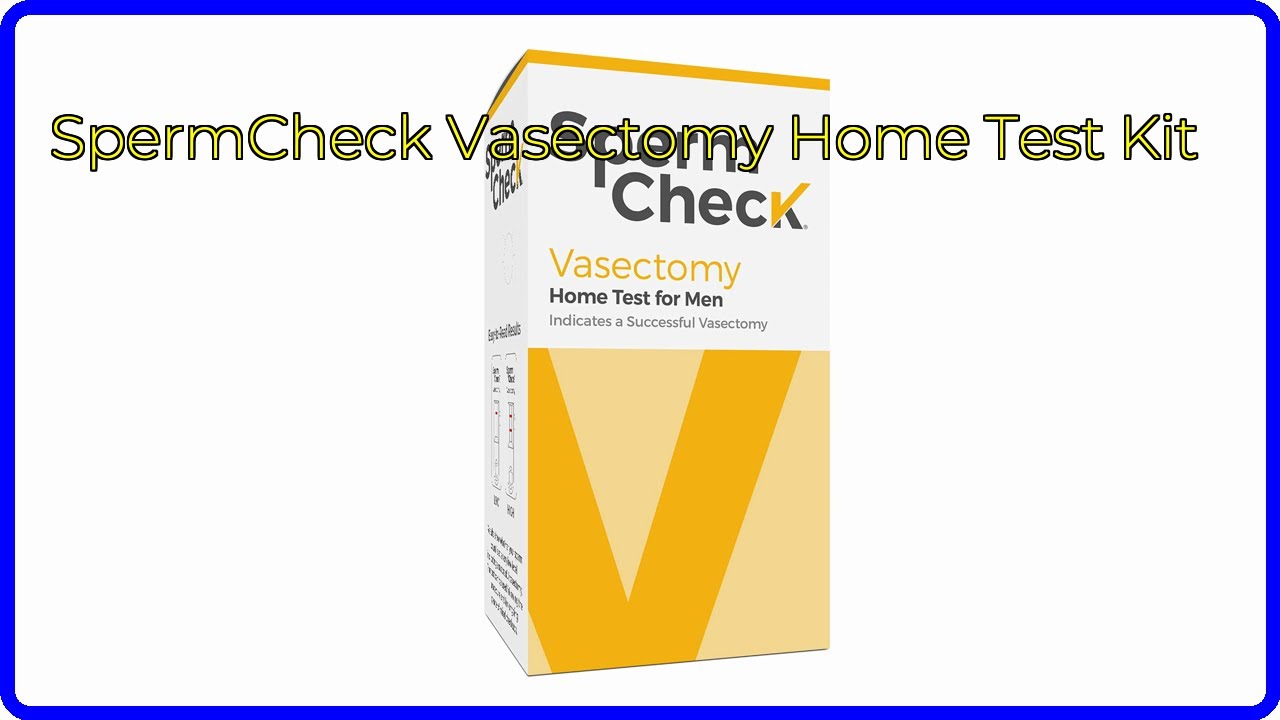 REVIEW (2024): SpermCheck Vasectomy Home Test Kit. ESSENTIAL details ...