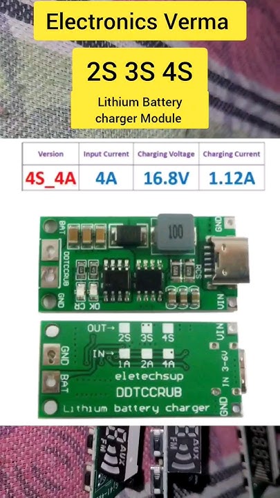 Lithium Battery charging module 2s 3s 4s || 1A 2A 3A Module || #LithiumBattery #charging - YouTube