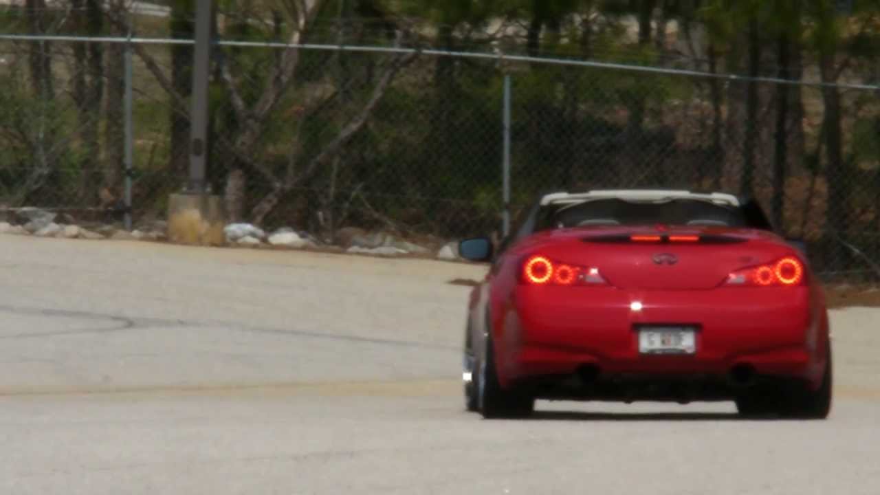 Test Drive at Z1, Infiniti G37 Convertible, with audio r2c intakes ...