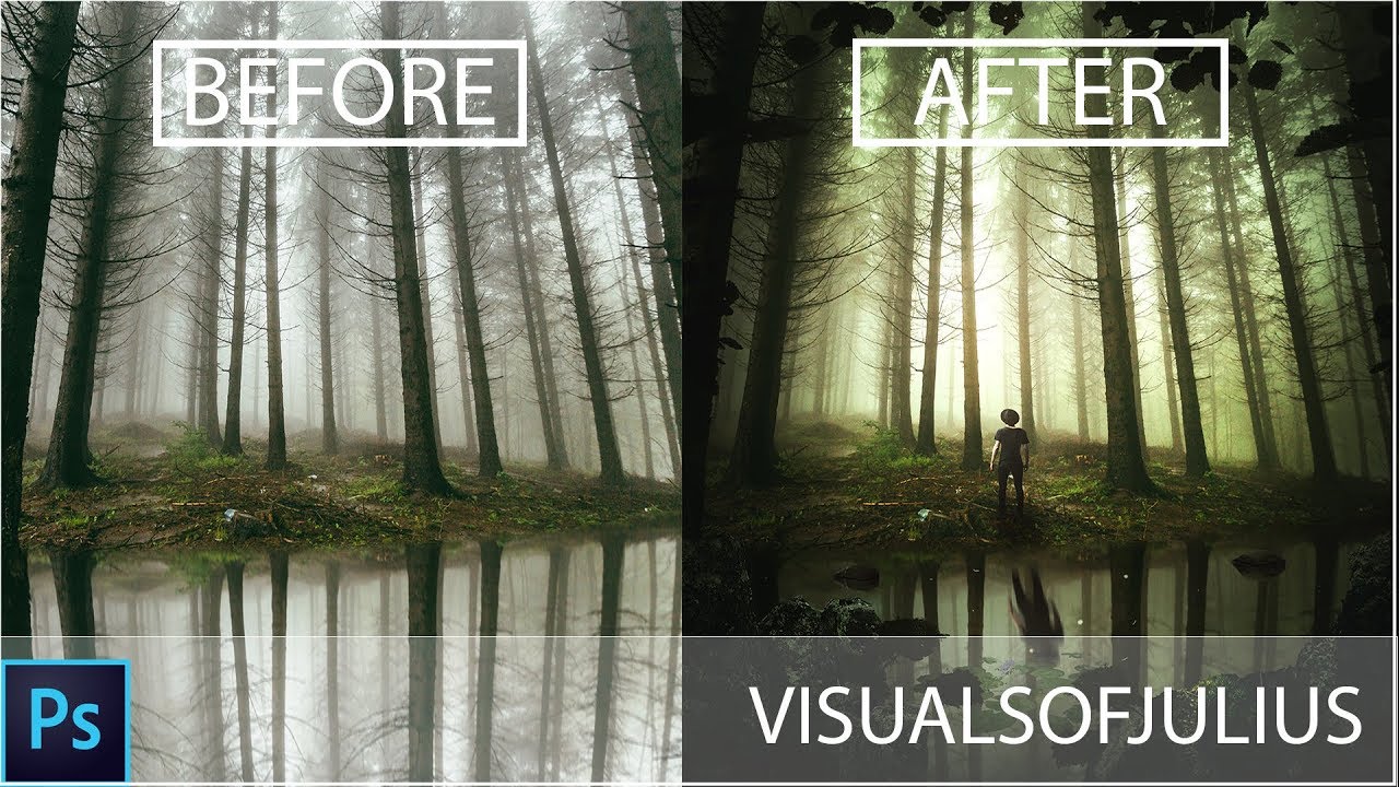 MAGIC FOREST - PHOTOSHOP MANIPULATION 2017 - YouTube
