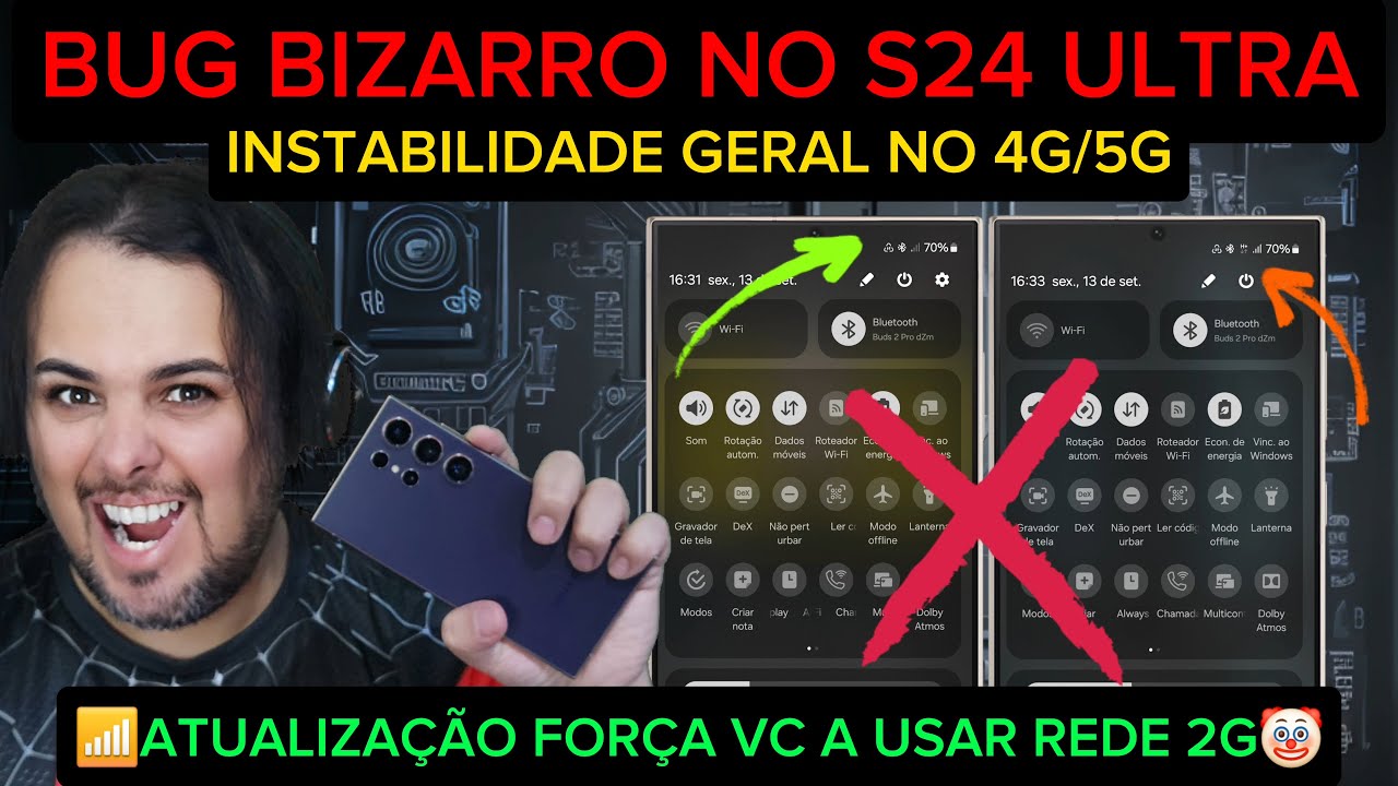🛑MEU GALAXY S24 ULTRA DEU O TERRÍVEL BUG DE MODEM APÓS ATUALIZAÇÃO 🆘📶📵🤡 ...