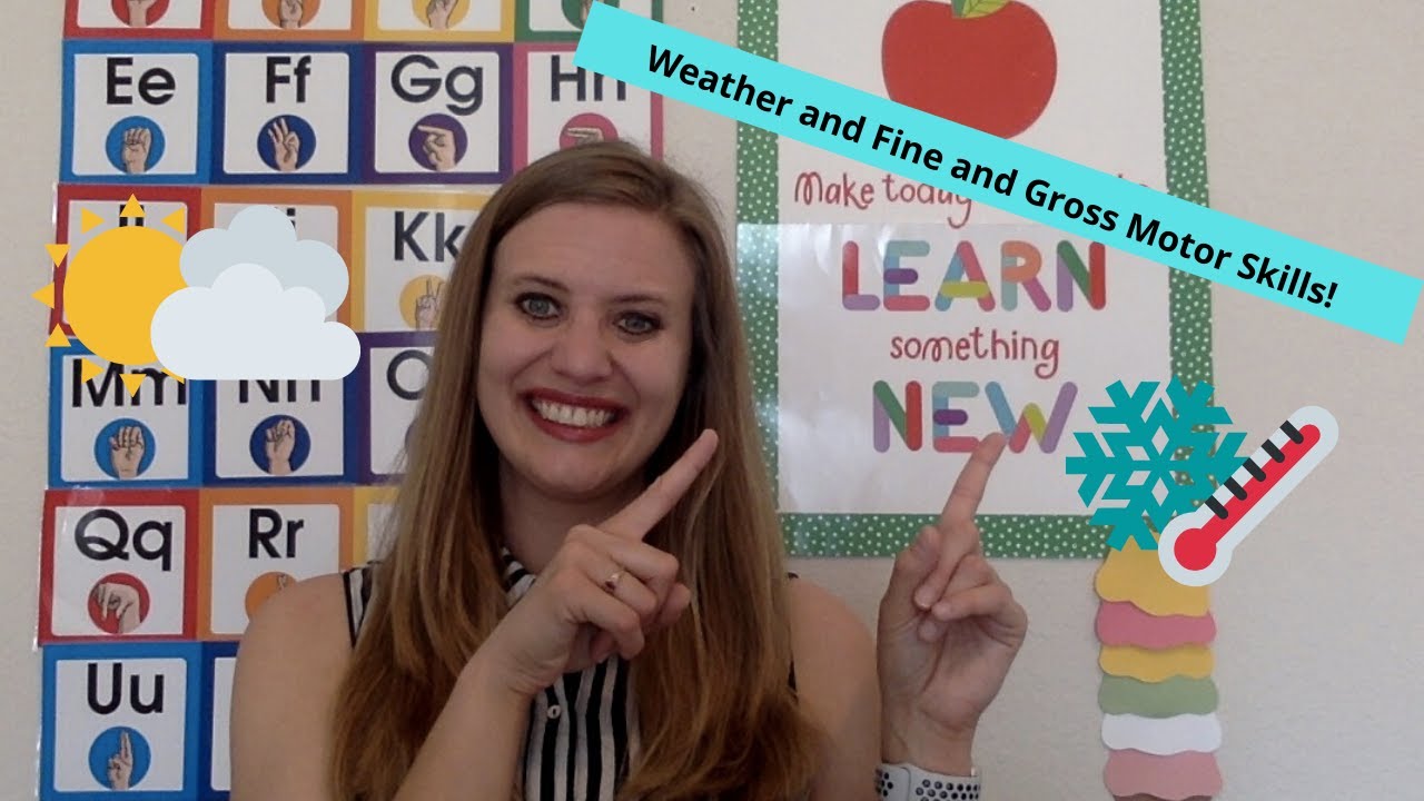 Learning about Weather using Fine and Gross Motor Skills! Preschool ...