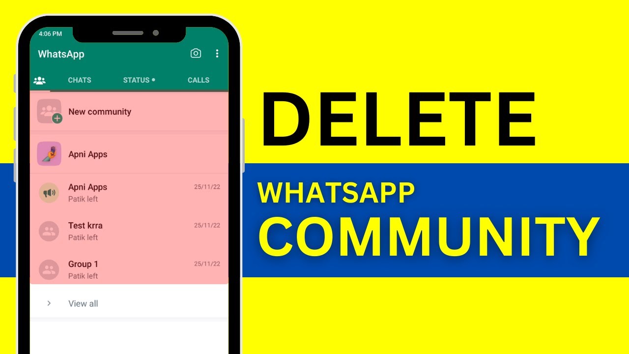 WhatsApp Community Delete कैसे करें? Remove Community Group in WhatsApp - YouTube