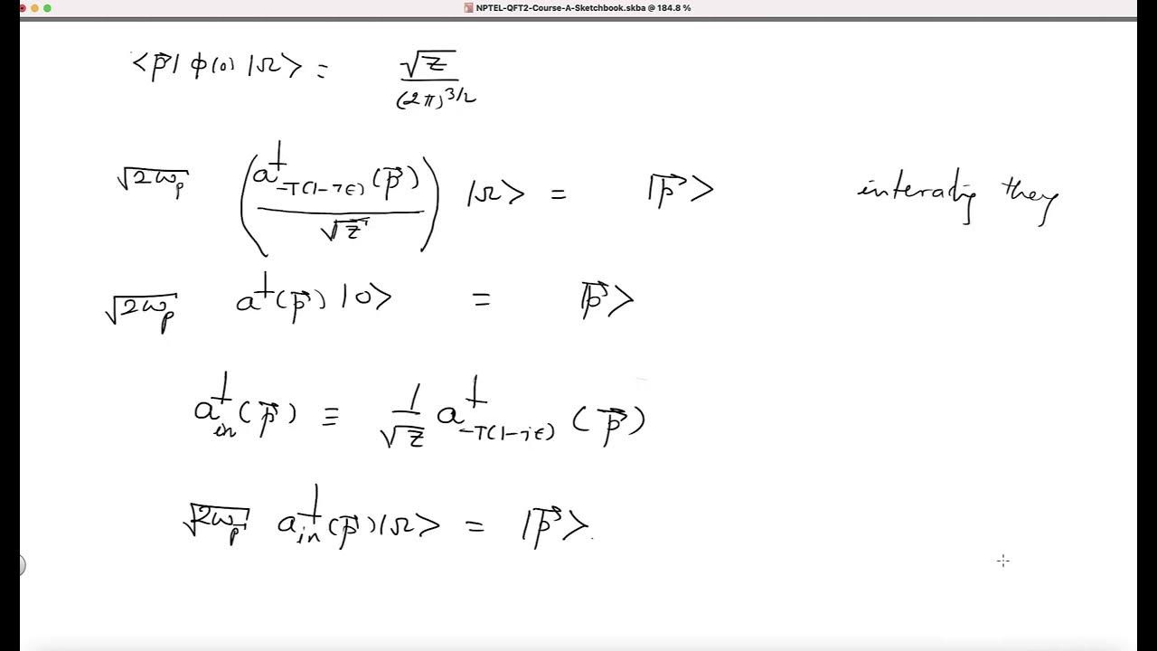 Lecture 5 part 2 | QFT-2 Theory of Scalar Fields - YouTube