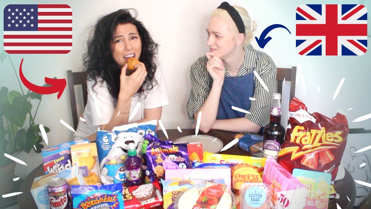Trying BRITISH Snacks for the first time - YouTube